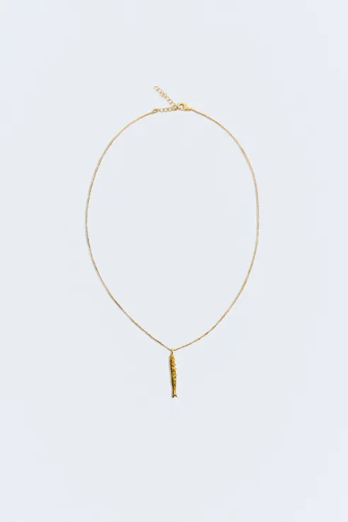 brass chain necklace fish charm Dory | eseOese