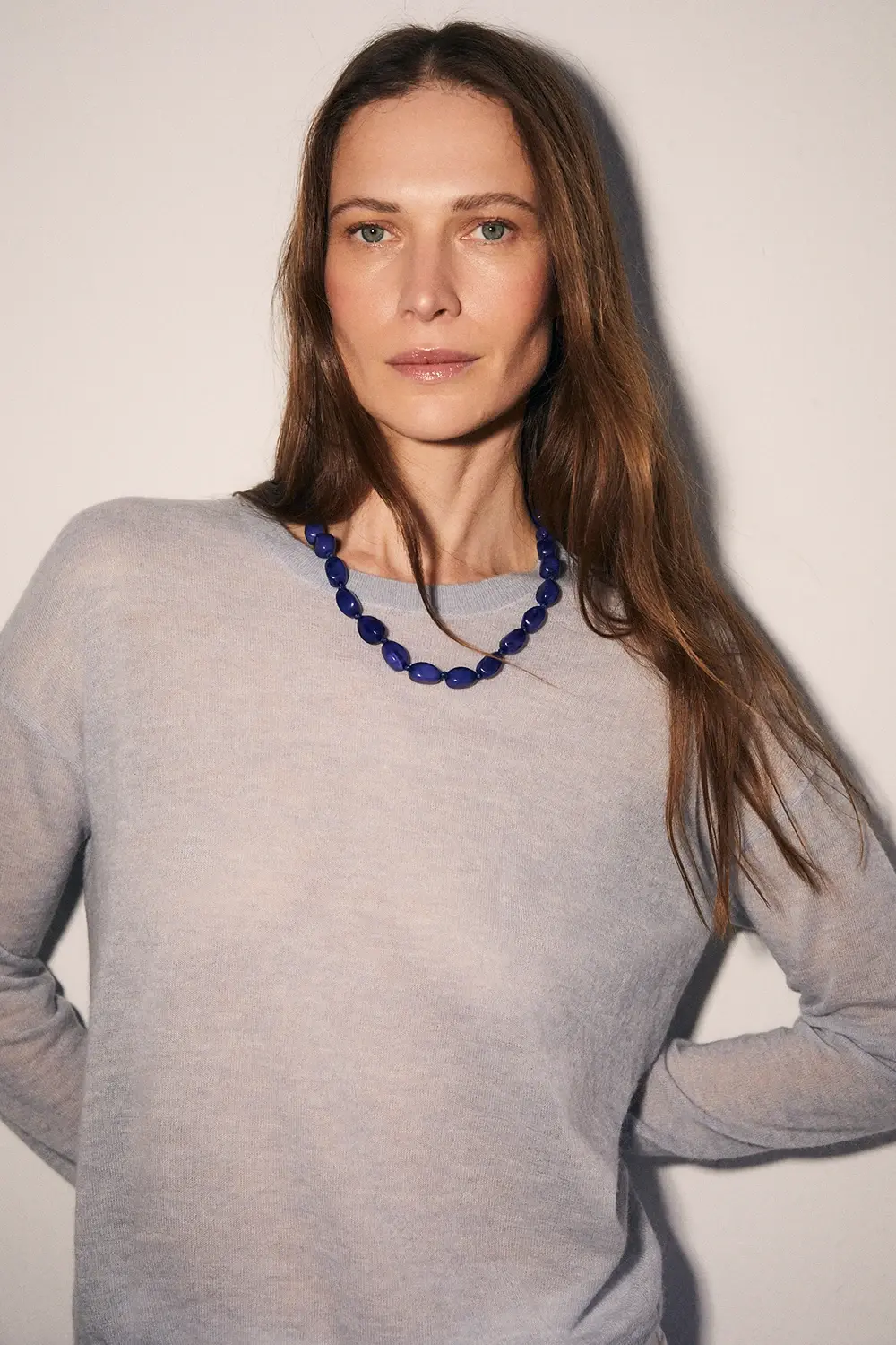 collier pierres couleur bleu klein Troya | eseOese
