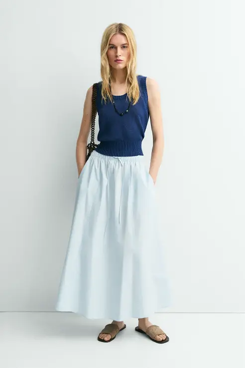 falda evasé azul claro Bubble | eseOese