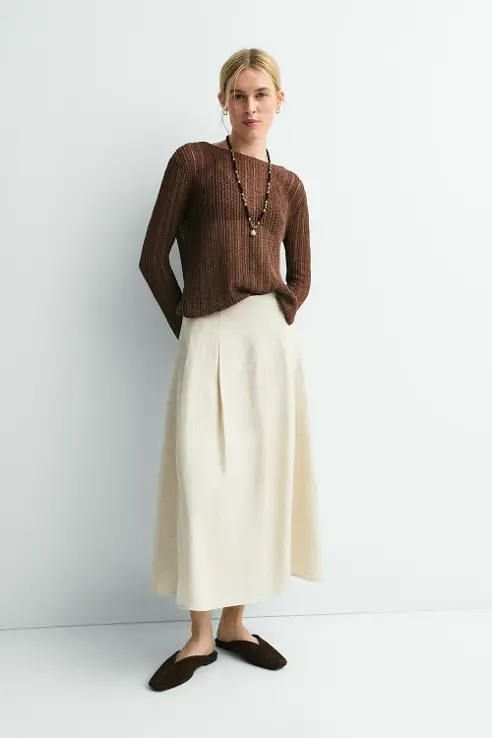 jersey calado lazo marrón Atrium | eseOese